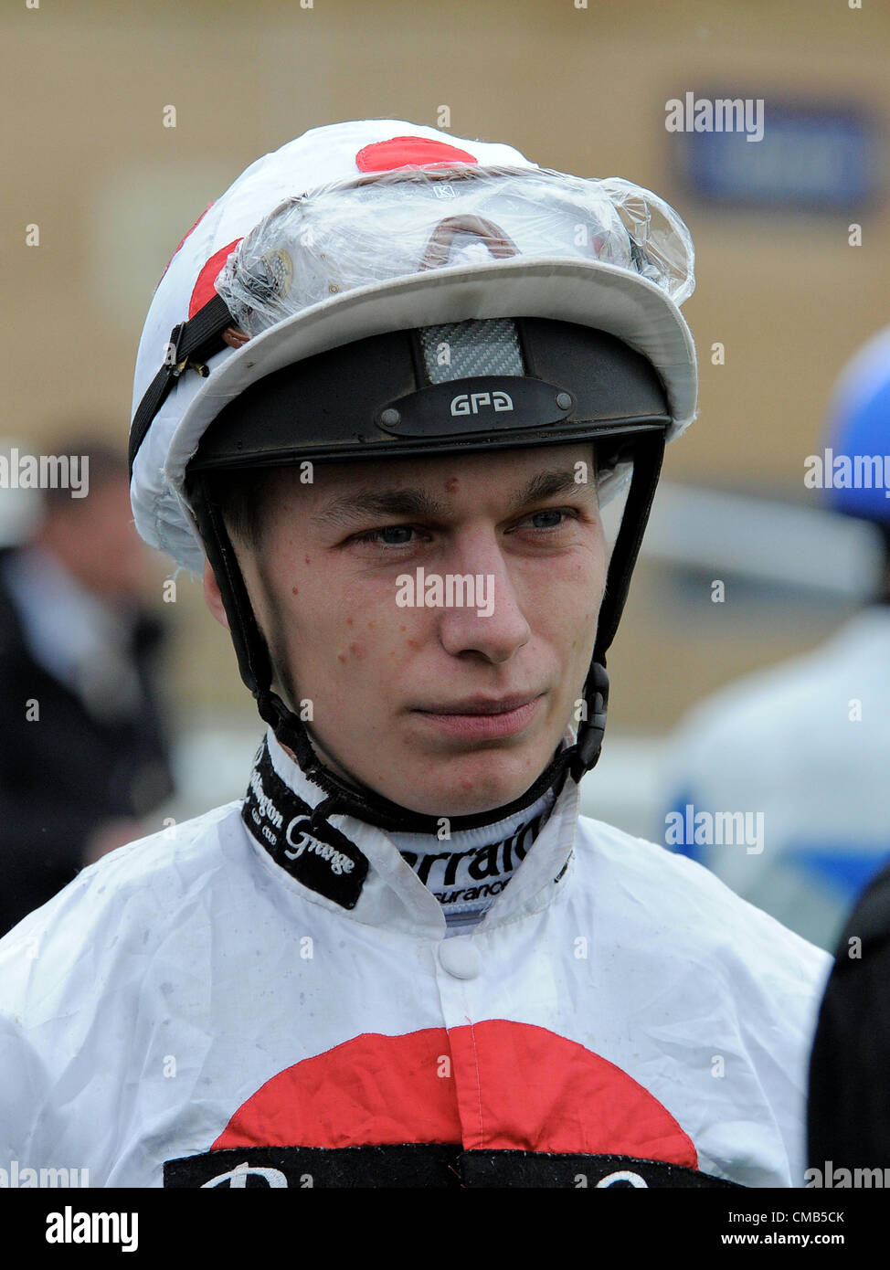 LUKE MORRIS JOCKEY DONCASTER RACECOURSE DONCASTER ENGLAND 06 July 2012 ...