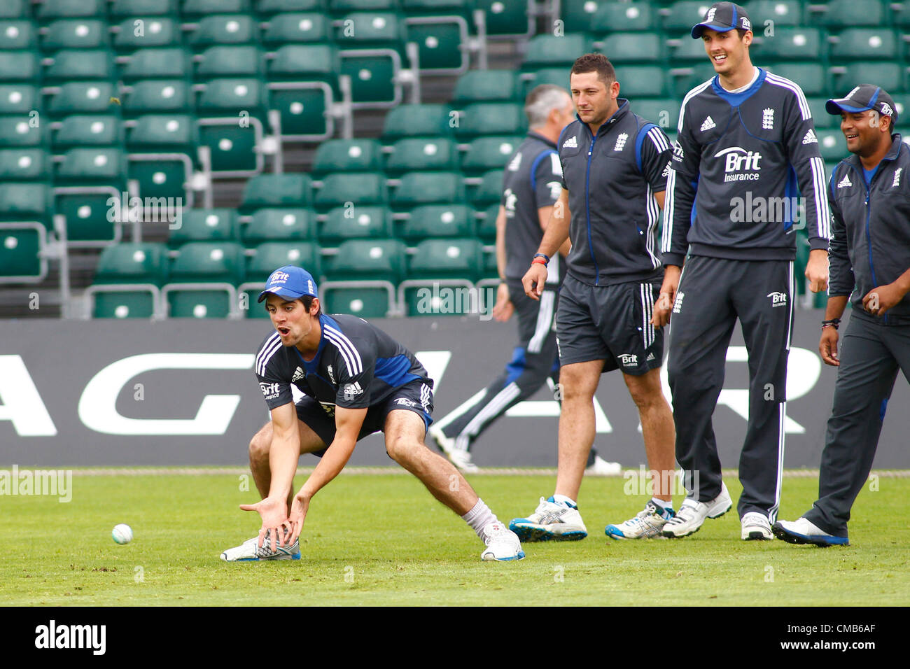 UK. 09/07/2012 Manchester, England. England's captain Alastair Cook ...