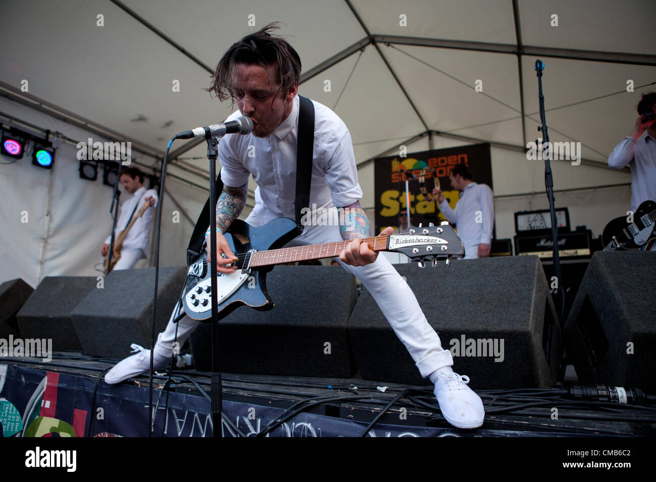 Exeter based band, The Computers, performing at Eden Sessions, 8th July ...