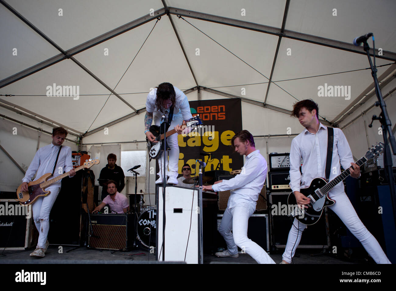 Exeter based band, The Computers, performing at Eden Sessions, 8th July ...