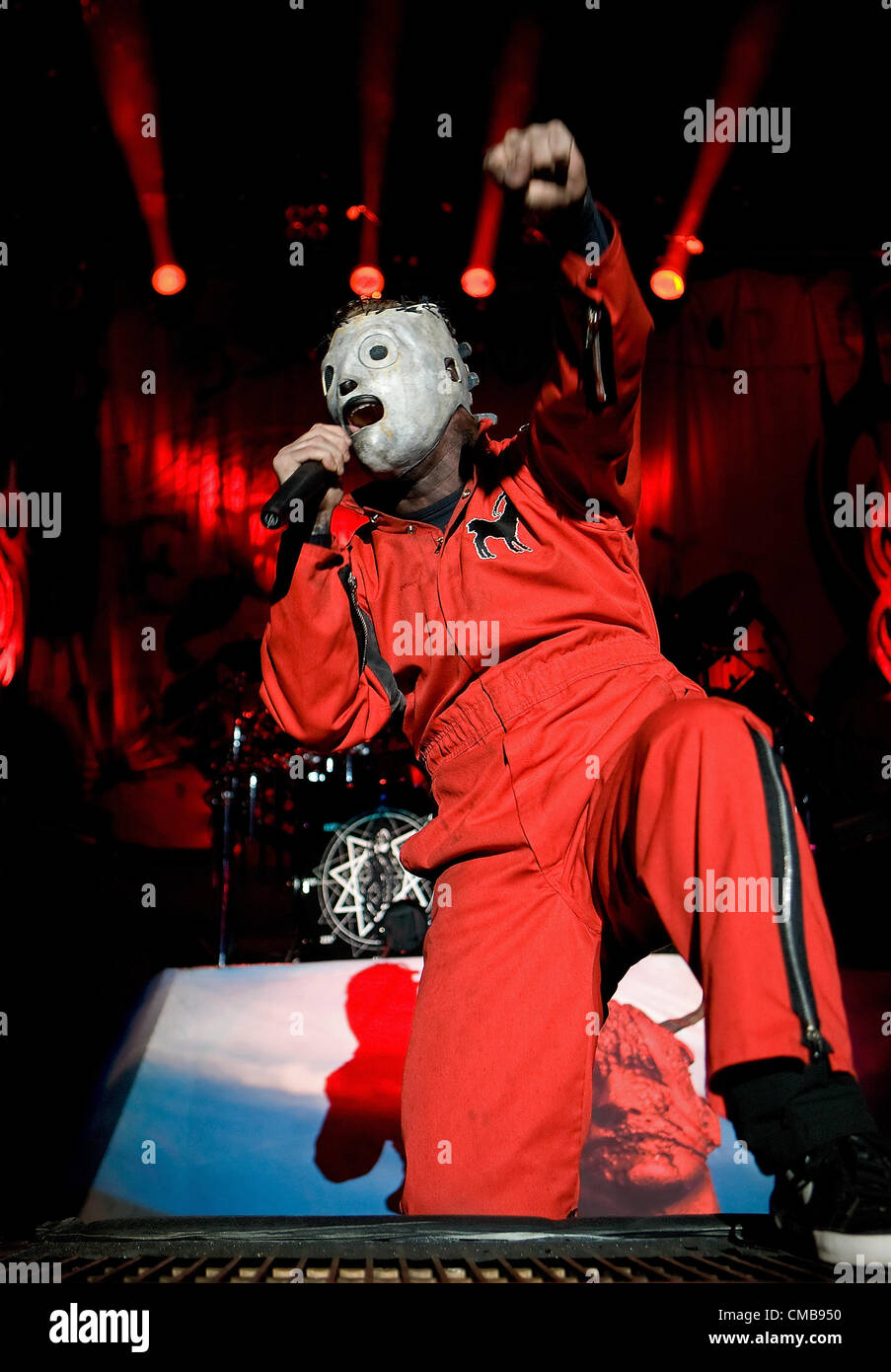 July 8, 2012 - Englewood, CO, USA - Slipknot lead singer COREY TAYLOR ...