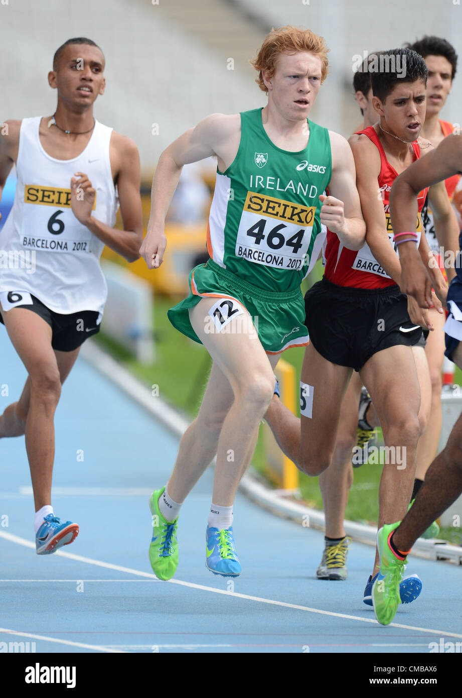 BARCELONA, Spain: Tuesday 10 July 2012, Sean Tobin of Ireland in the ...