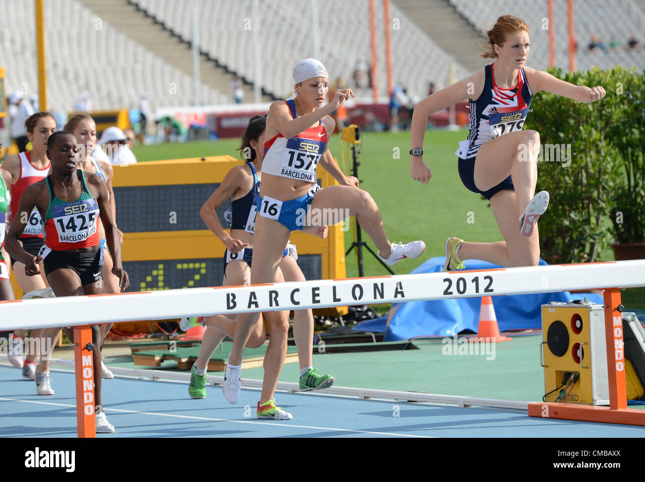 BARCELONA, Spain: Tuesday 10 July 2012, Pippa Woolven of Great Britain ...