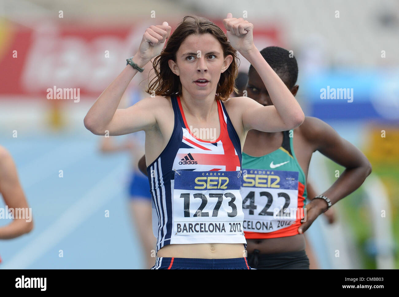 BARCELONA, Spain: Tuesday 10 July 2012, Jessica Judd of Great Britain ...