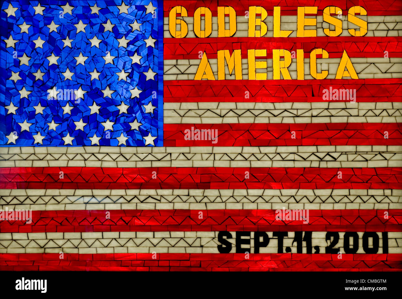 July 11, 2012 - Chicago IL, USA - 'The American Flag, 2001,' designed ...