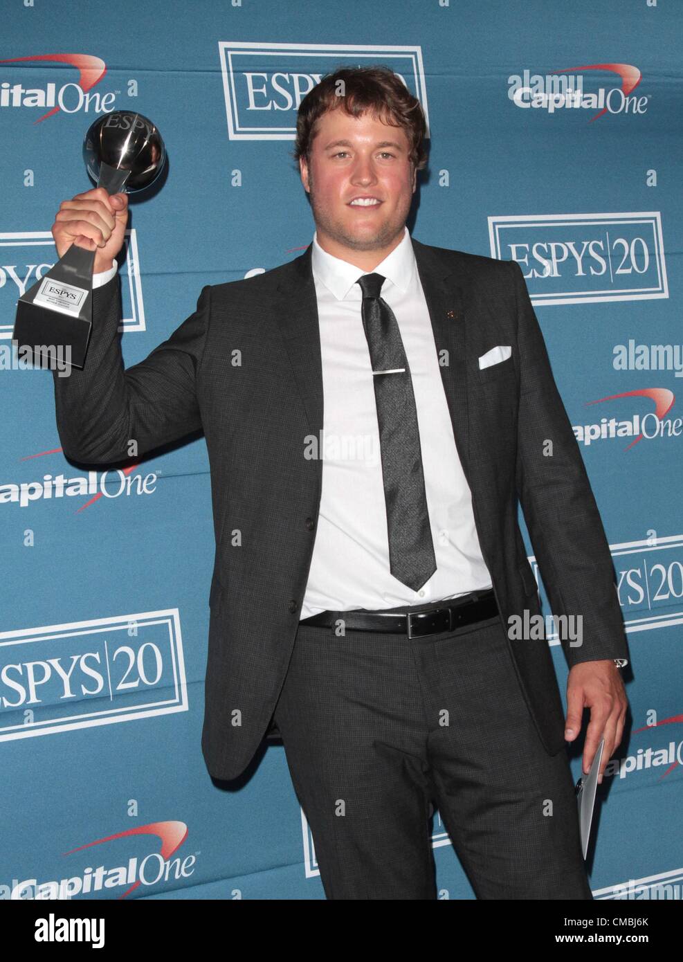 Matt Stafford in the press room for ESPN's 2012 ESPY Awards - Press ...