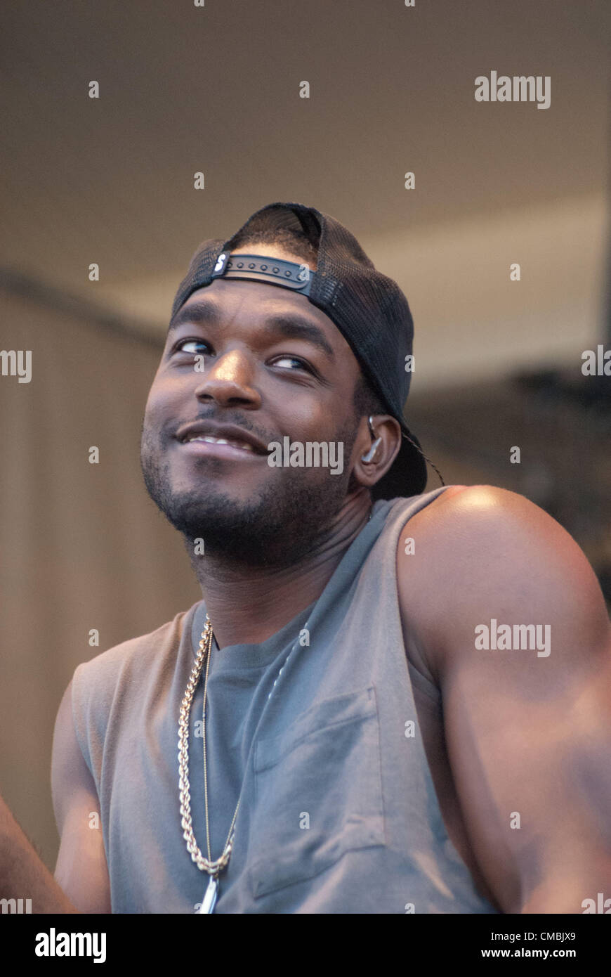 July 11, 2012 - Chicago, Illinois, U.S. - LUKE JAMES and his band live ...