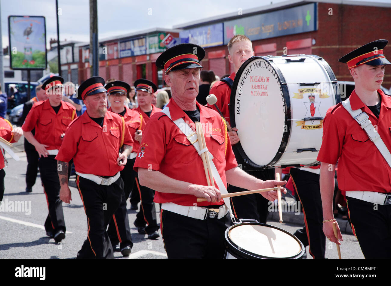 12th july parades in carrickfergus northern ireland, orange men ...