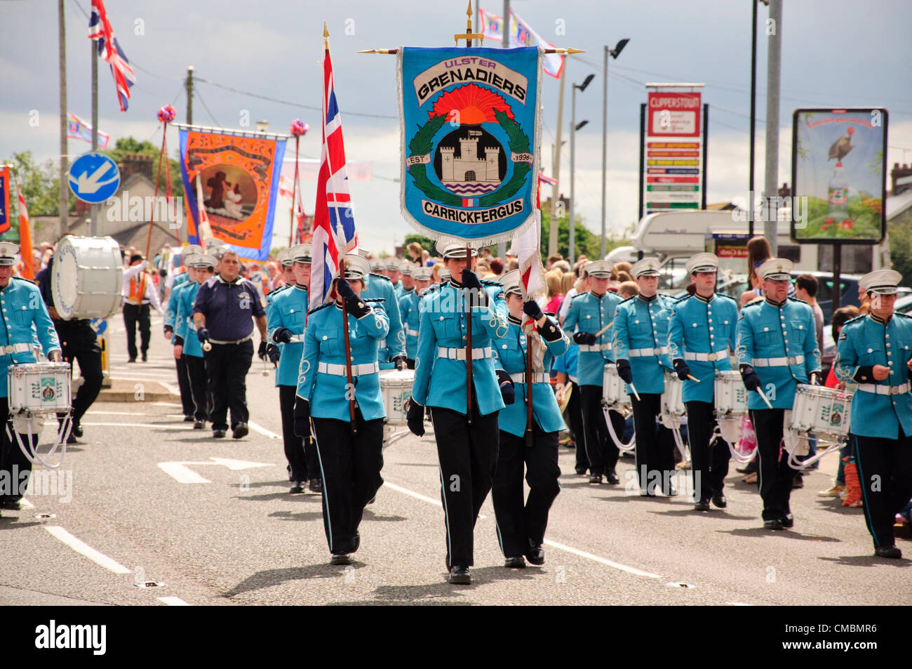 12th july parades in carrickfergus hi-res stock photography and images ...