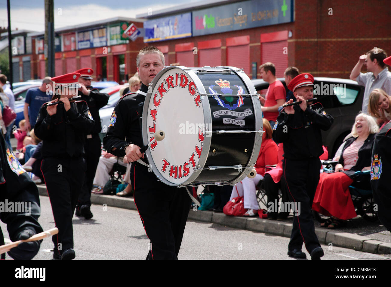 12th july parades in carrickfergus northern ireland, orange men ...