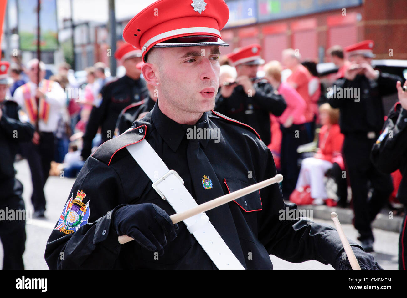 12th july parades in carrickfergus northern ireland, orange men ...