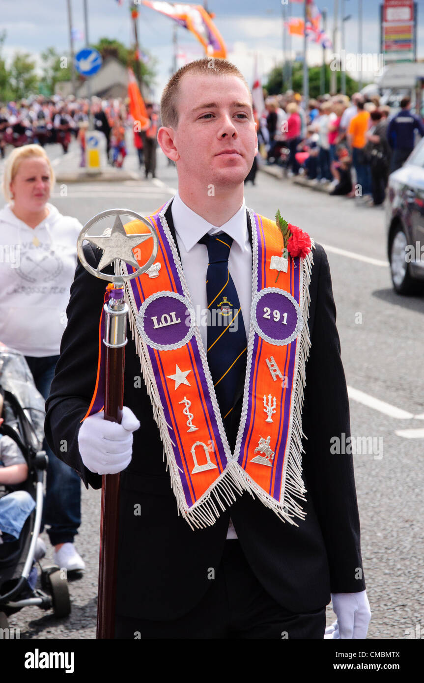 12th july parades in carrickfergus northern ireland, orange men ...