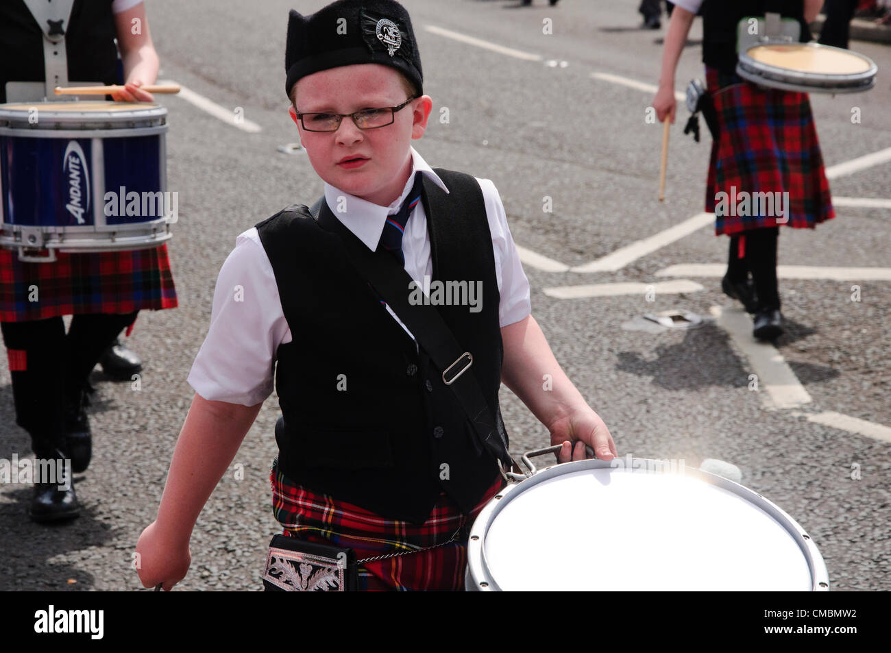 12th july parades in carrickfergus northern ireland, orange men ...