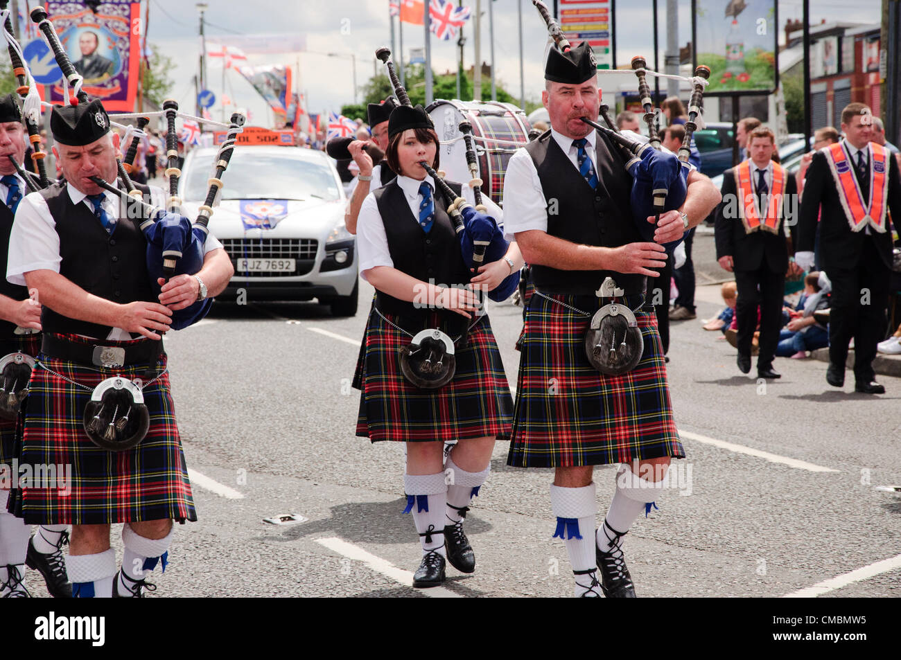 12th july parades in carrickfergus hi-res stock photography and images ...