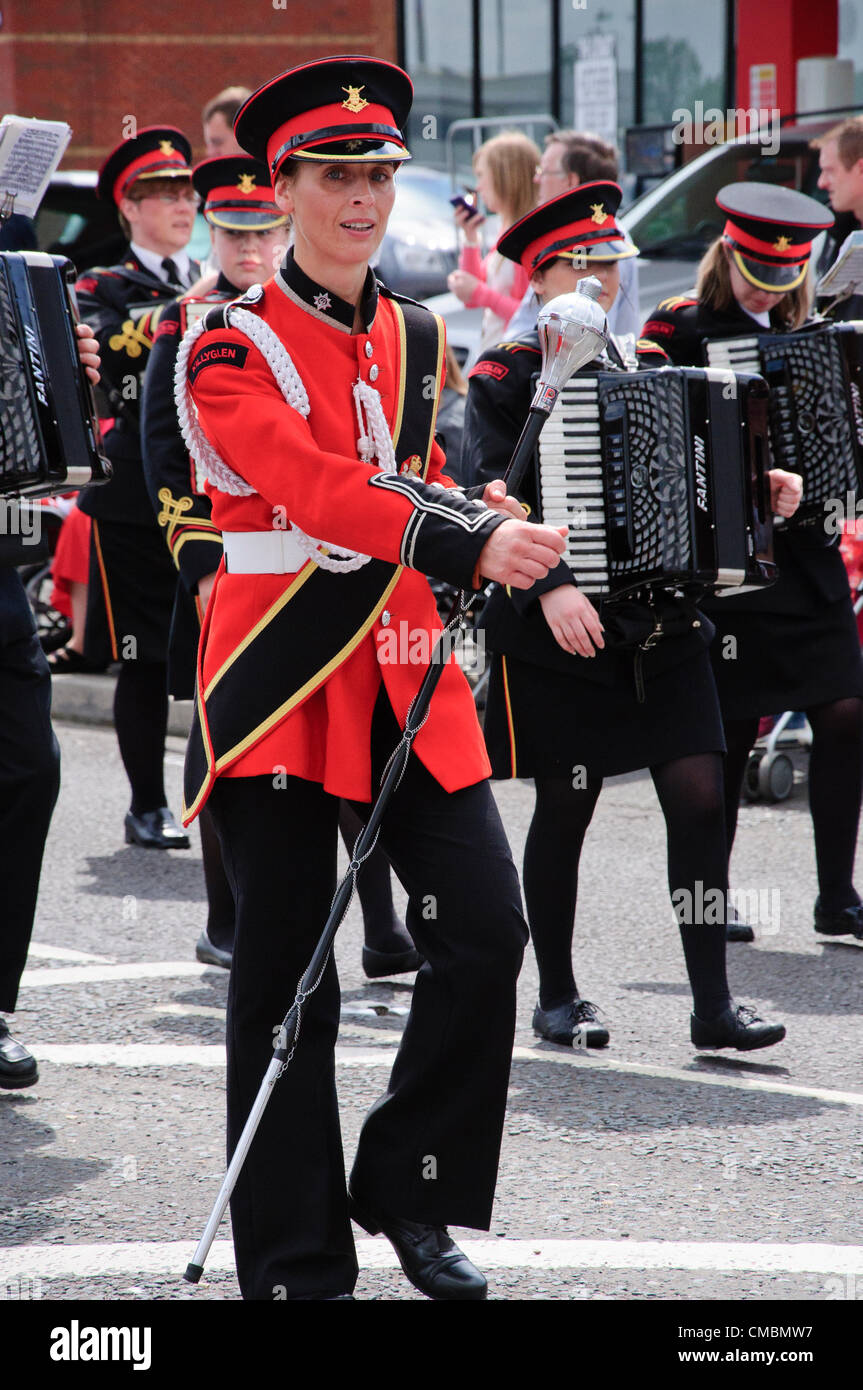 12th july parades in carrickfergus northern ireland hi-res stock ...