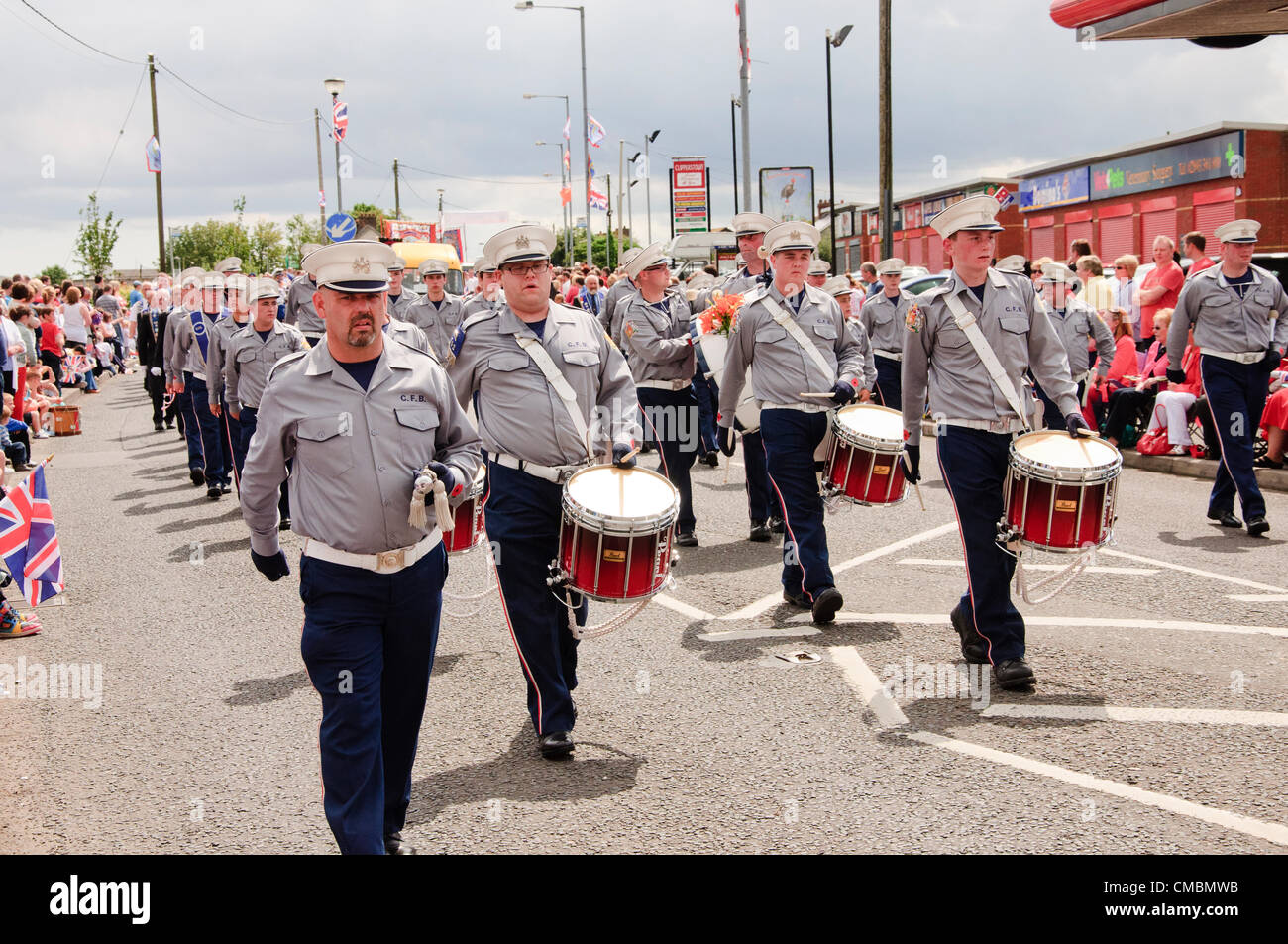 12th july parades in carrickfergus northern ireland, orange men ...