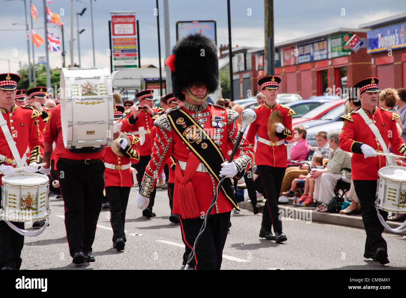12th july parades in carrickfergus northern ireland, orange men ...
