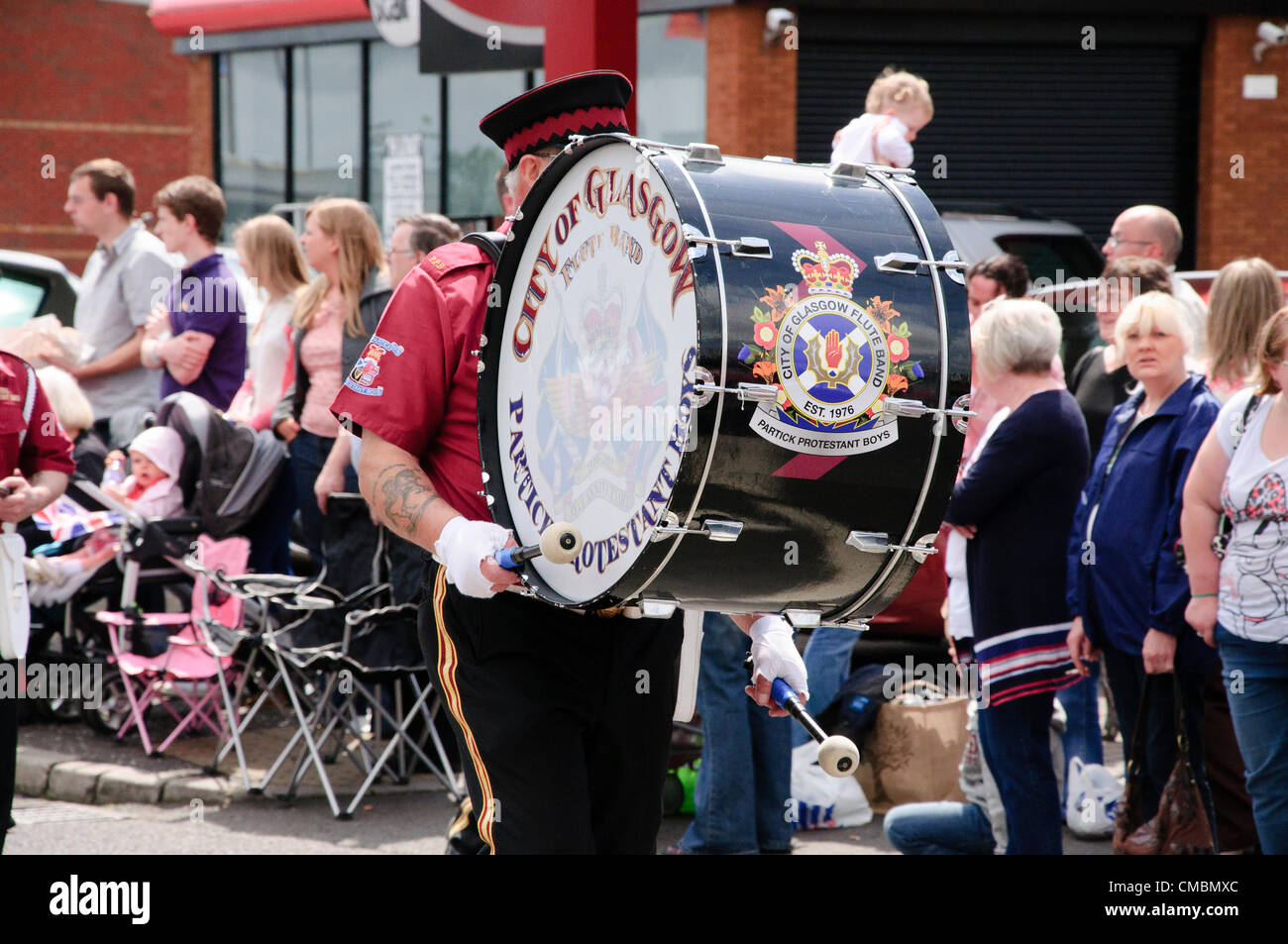 12th july parades in carrickfergus northern ireland, orange men ...