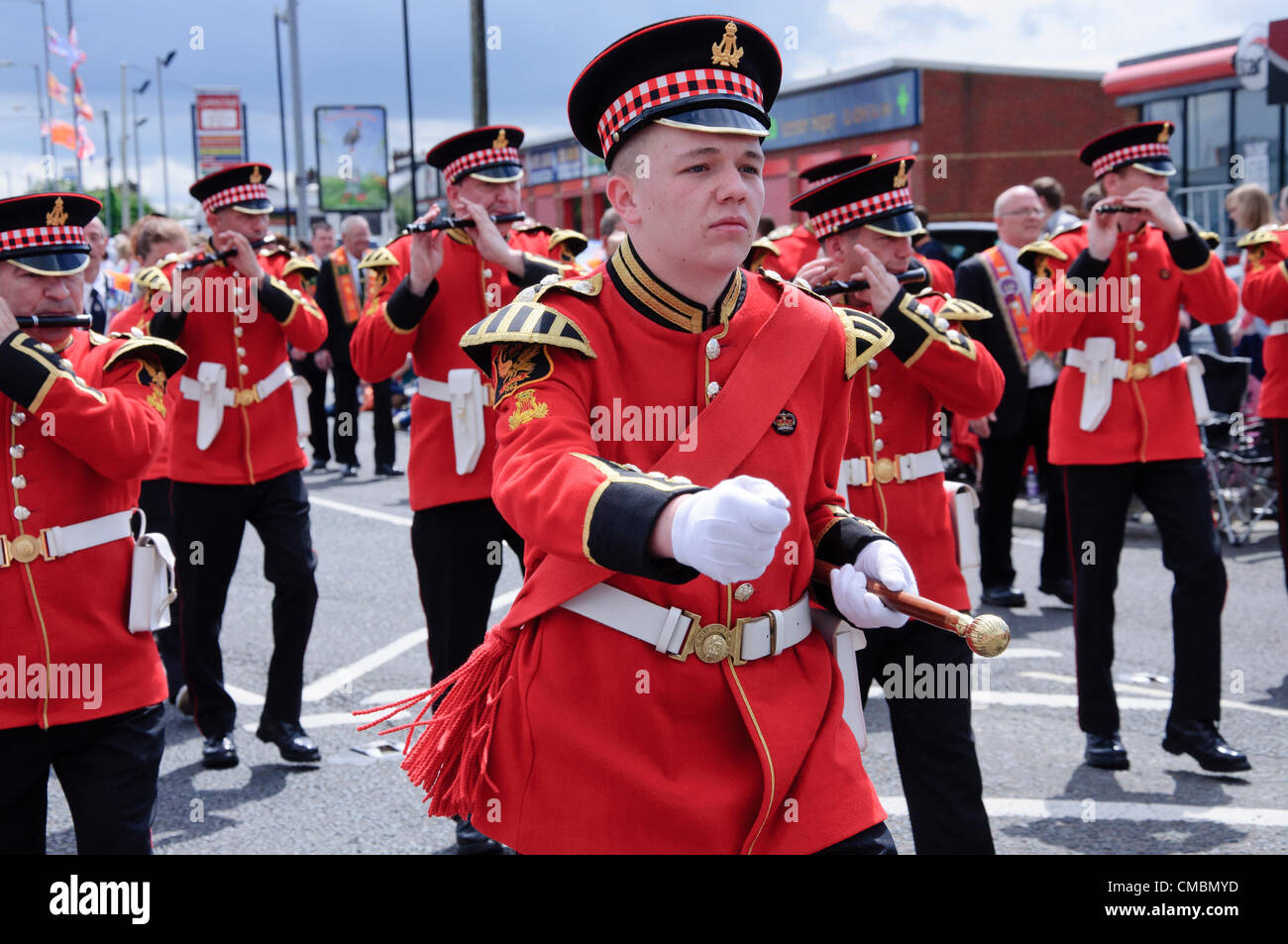 12th july parades in carrickfergus northern ireland, orange men ...