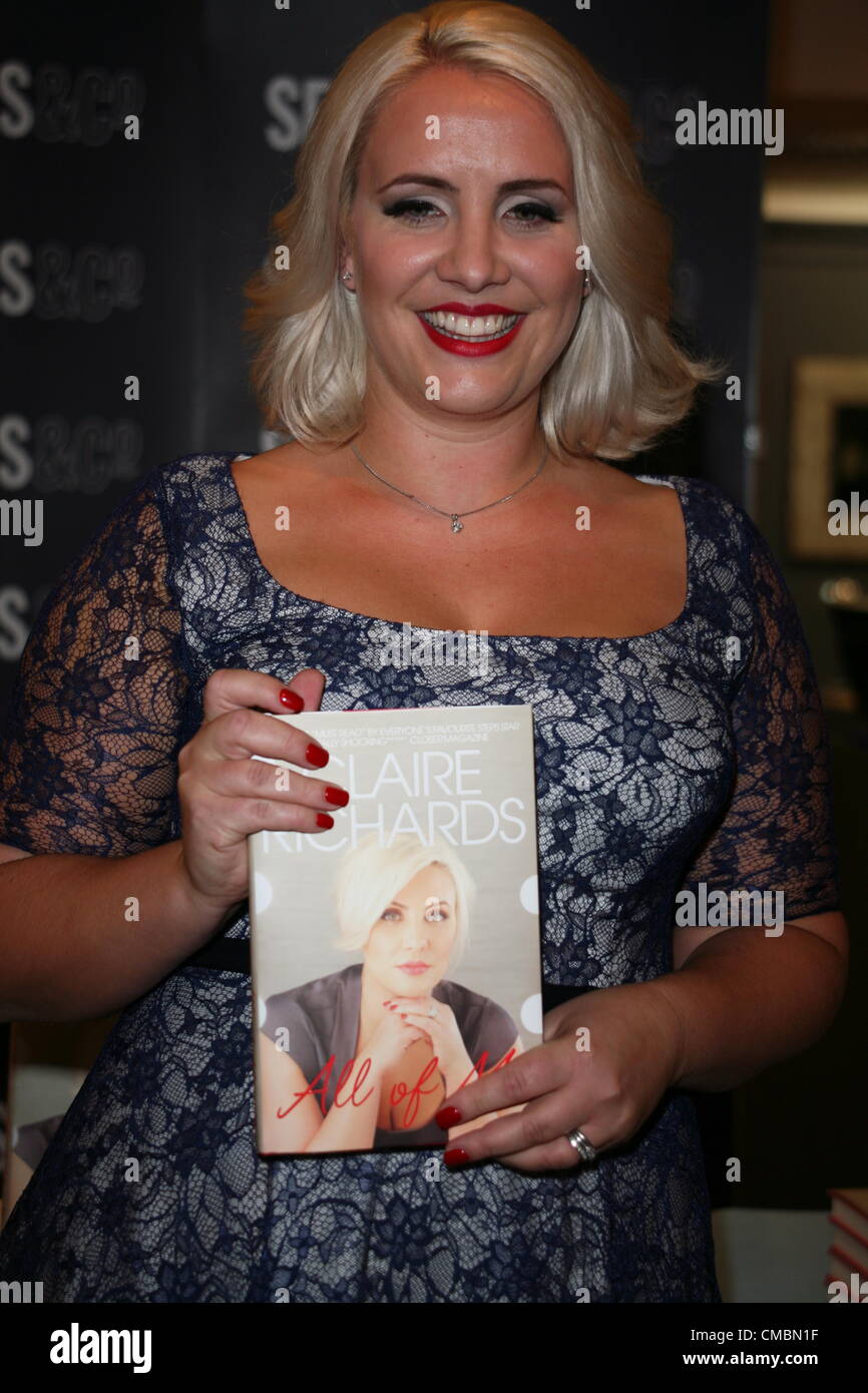 12/07/12 Selfridges Trafford Centre Manchester UK. Claire Richards ...