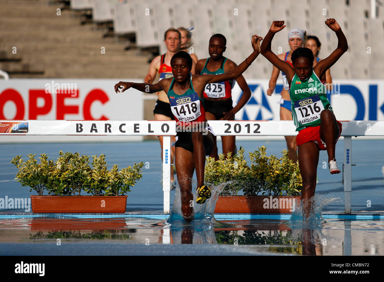 12.07.2012. Barcelona, Spain. 3000 Metres womens Steeplechase Final ...