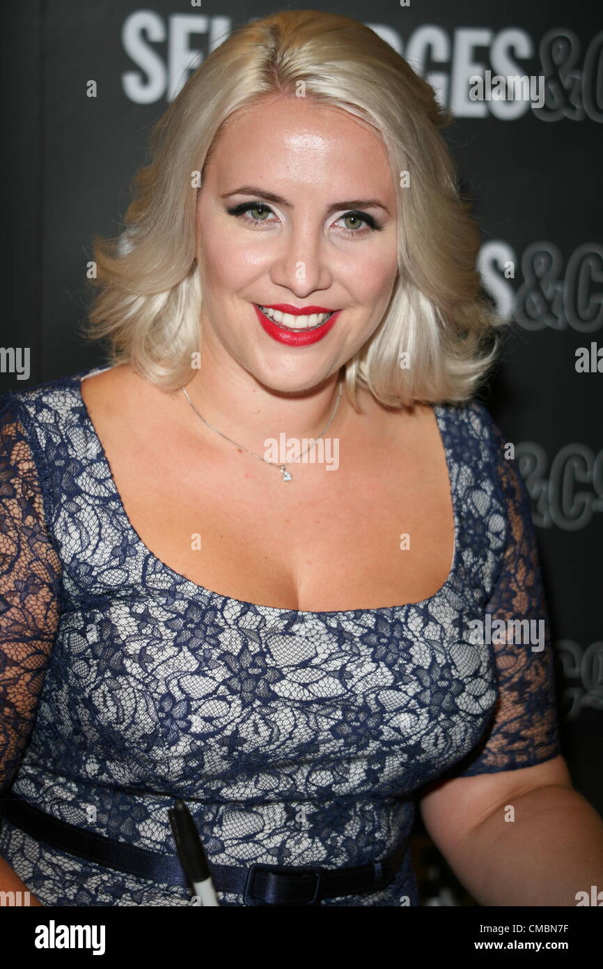 12/07/12 Selfridges Trafford Centre Manchester UK. Claire Richards ...