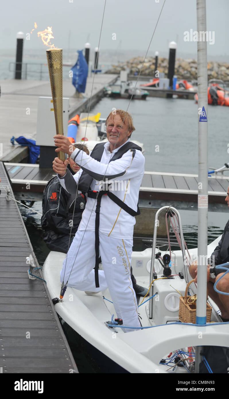 The Olympic flame did make its way by sea but only after a last minute ...