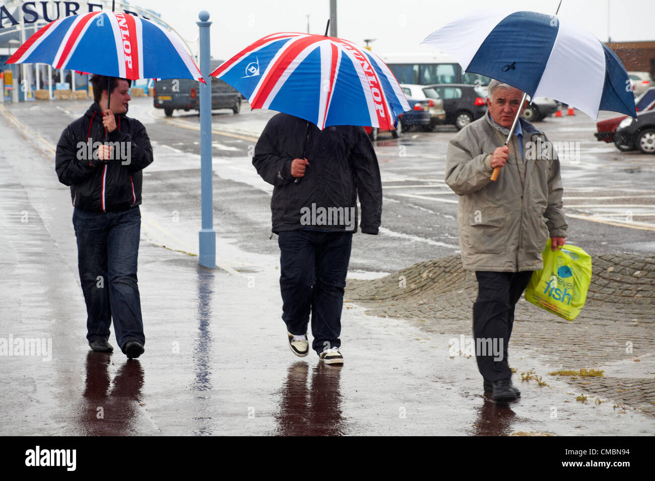 Weymouth, UK Friday 12 July 2012. Preparing for the arrival of the ...