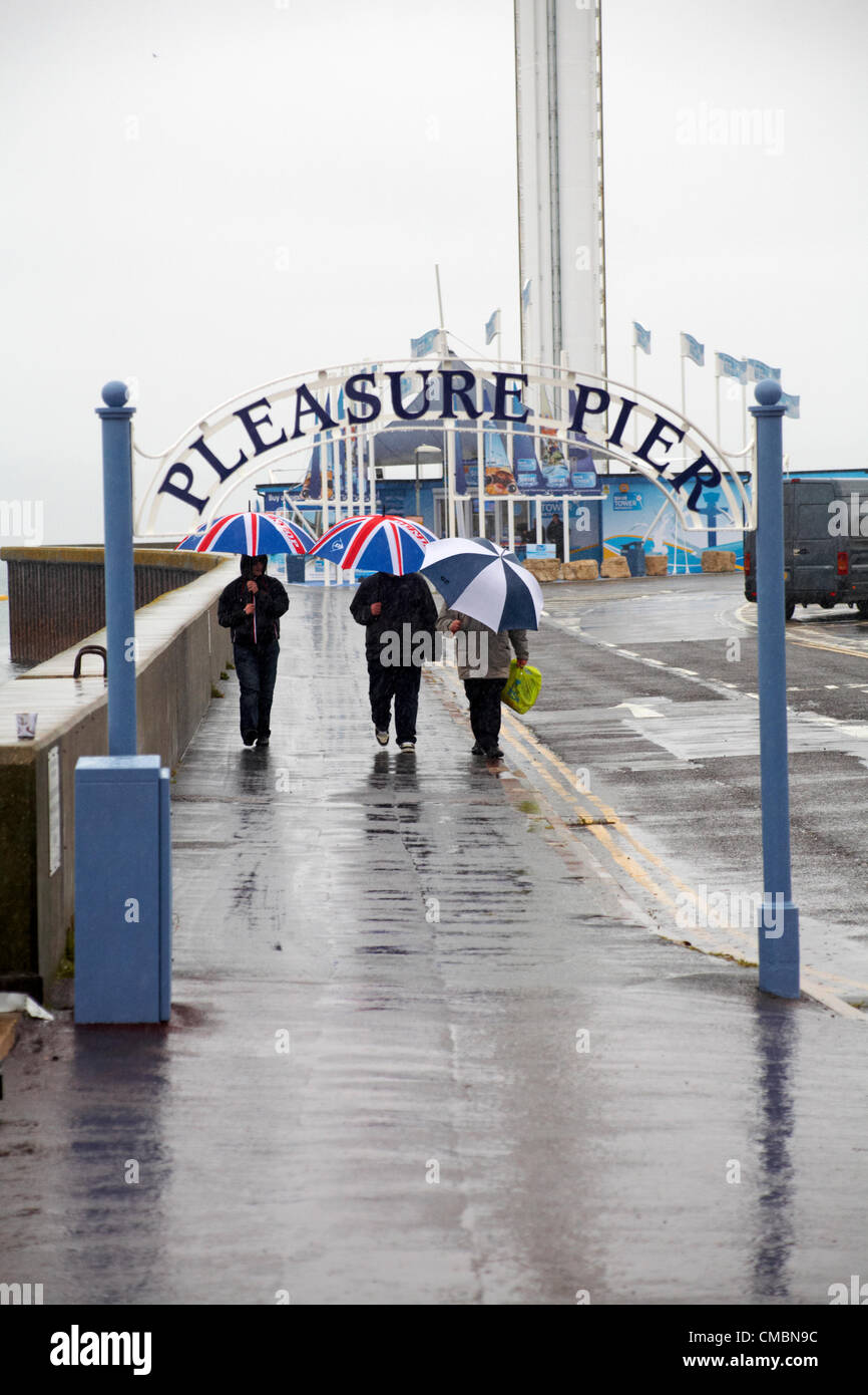 Weymouth, UK Friday 12 July 2012. Preparing for the arrival of the ...