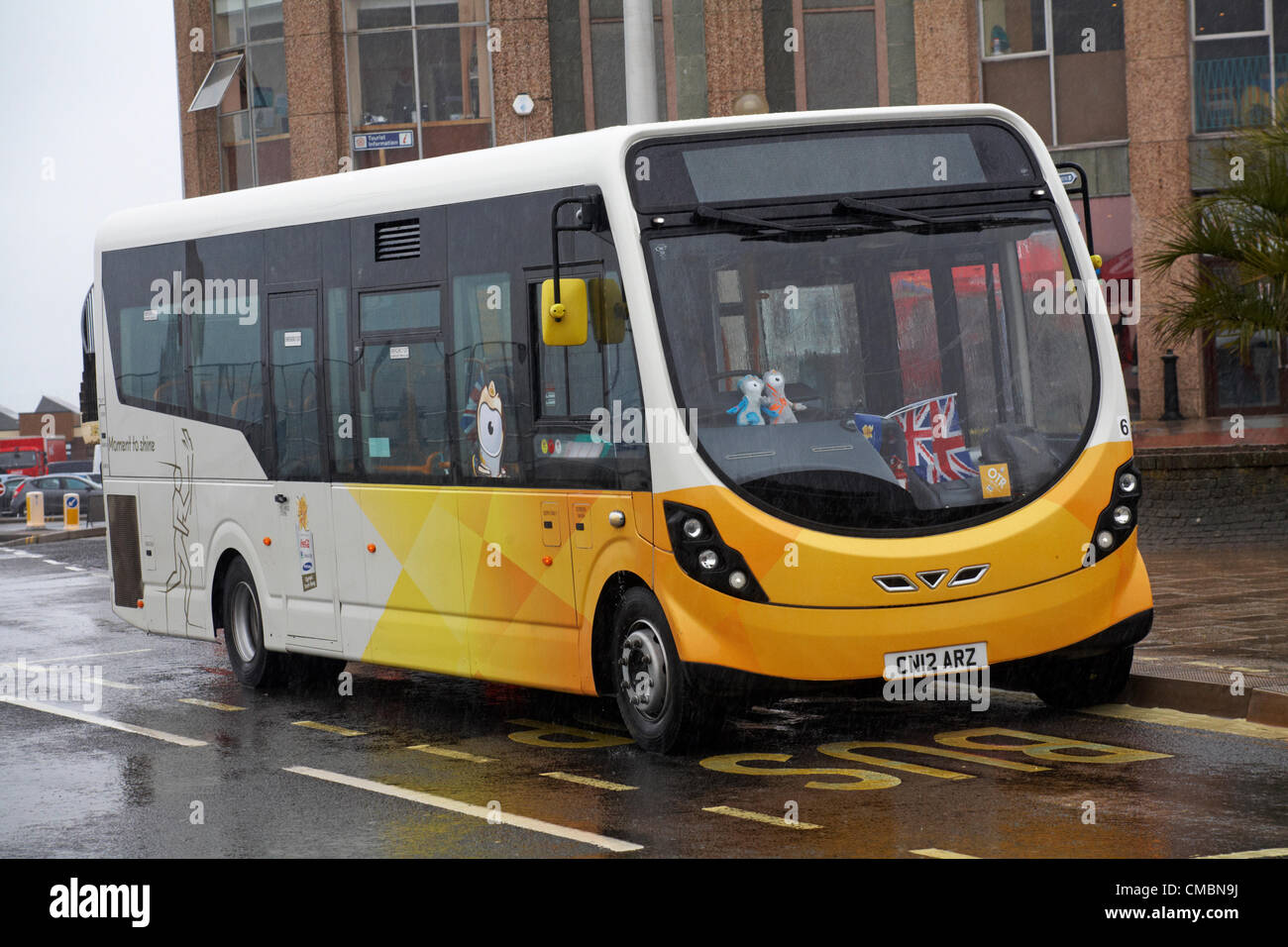Weymouth, UK Friday 12 July 2012. Preparing for the arrival of the ...