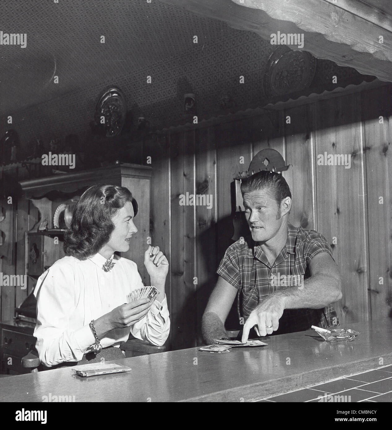 CHUCK CONNORS with wife Elizabeth Jane Riddel.Supplied by Photos inc ...