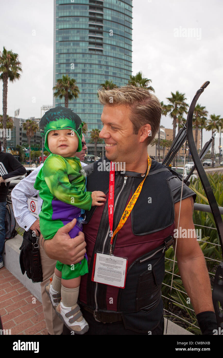 July 12, 2012 - San Diego, California, U.S - Father and son,Shea Foley ...