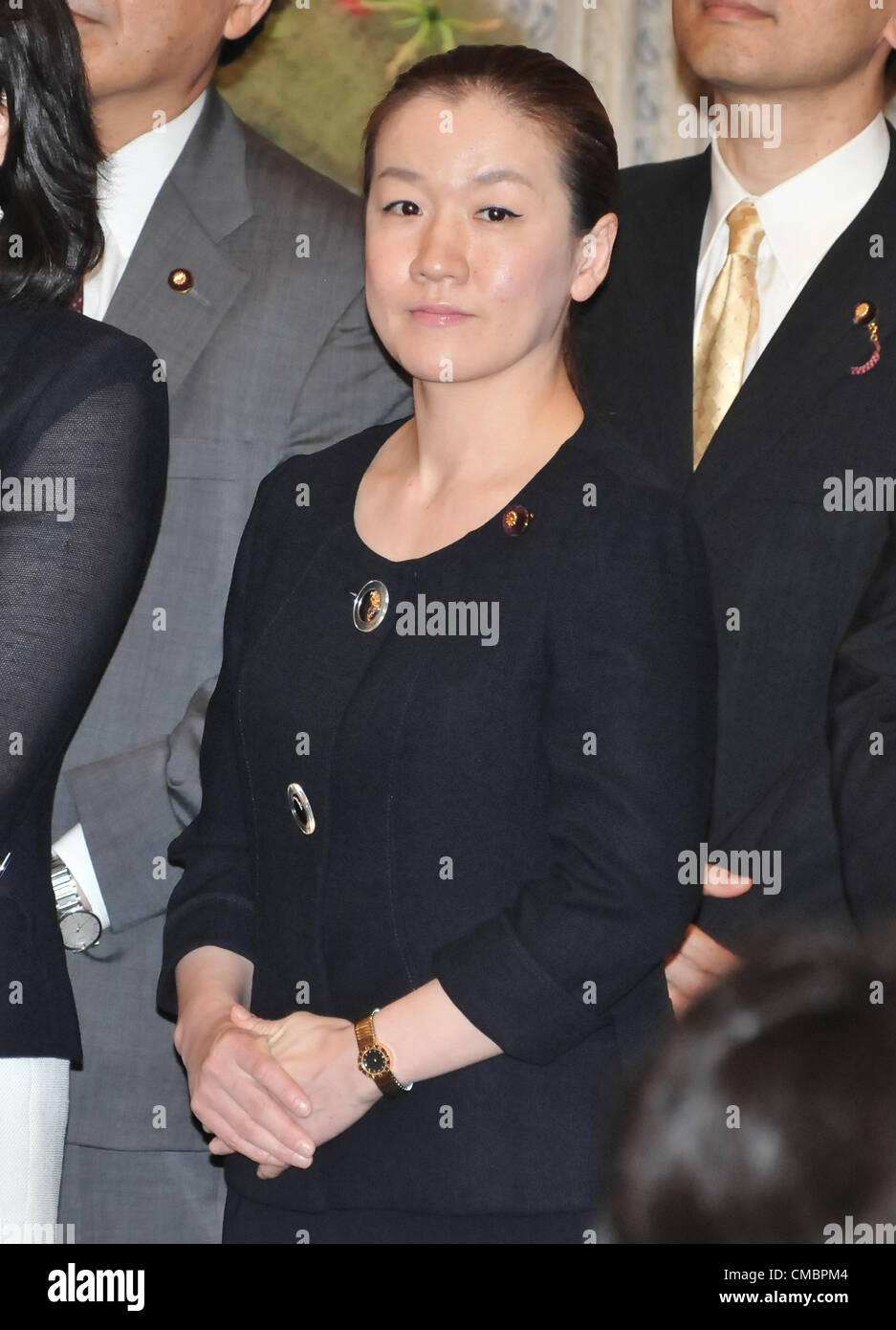 Ryoko Tani, Tokyo, Japan, July 11, 2012 : Ryoko Tani attends a ceremony ...