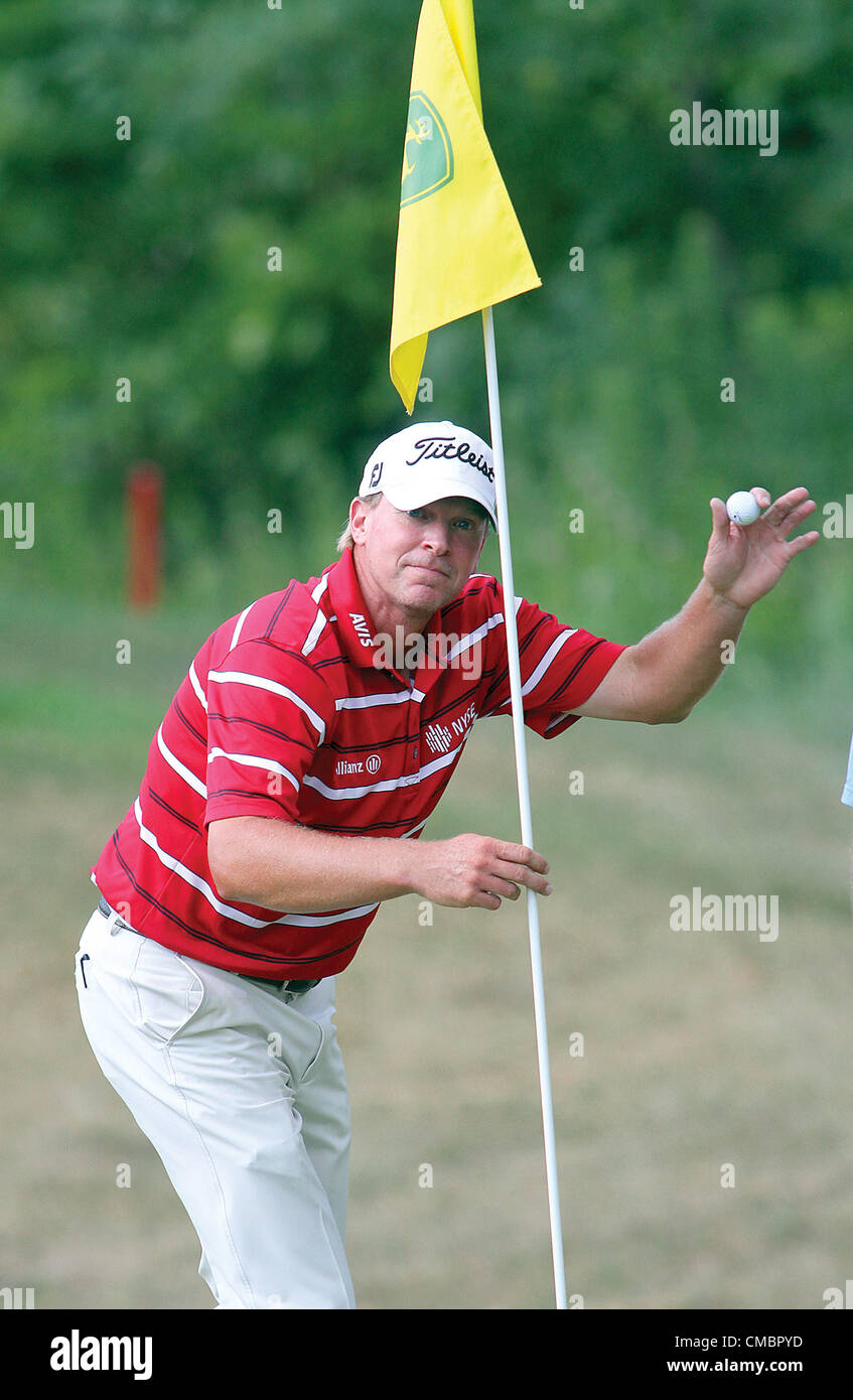 July 12, 2012 - Silvis, Iowa, U.S. - Three time John Deere Classic ...