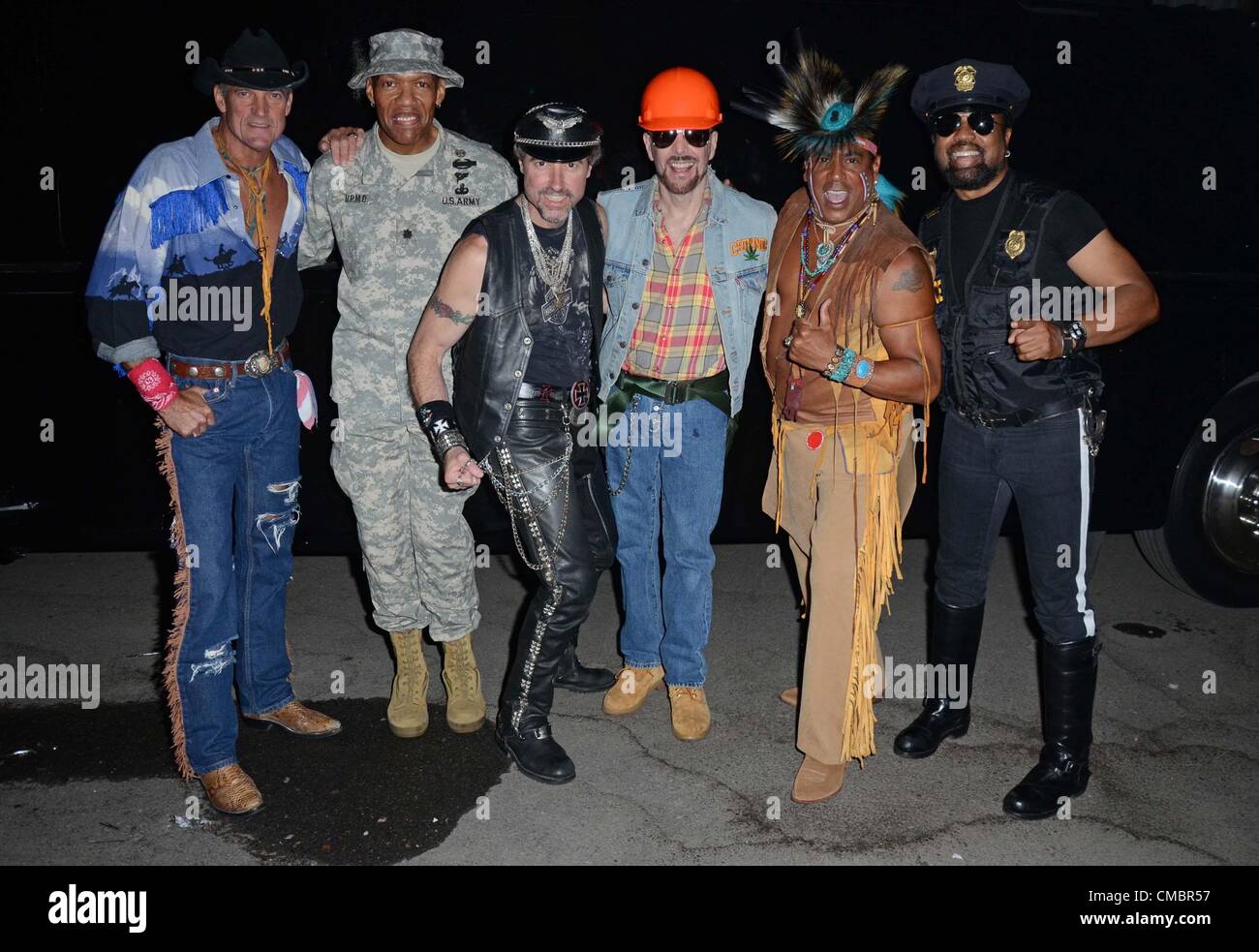 New York, USA. Village People, Jeff Olson, Alex Briley, Eric Anzalone ...