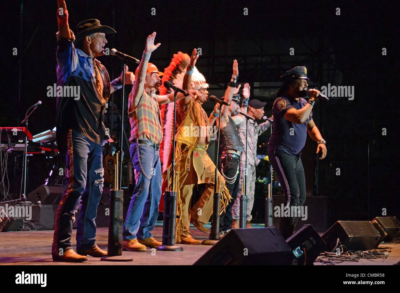 Village people david hodo seaside summer concert series hi-res stock ...