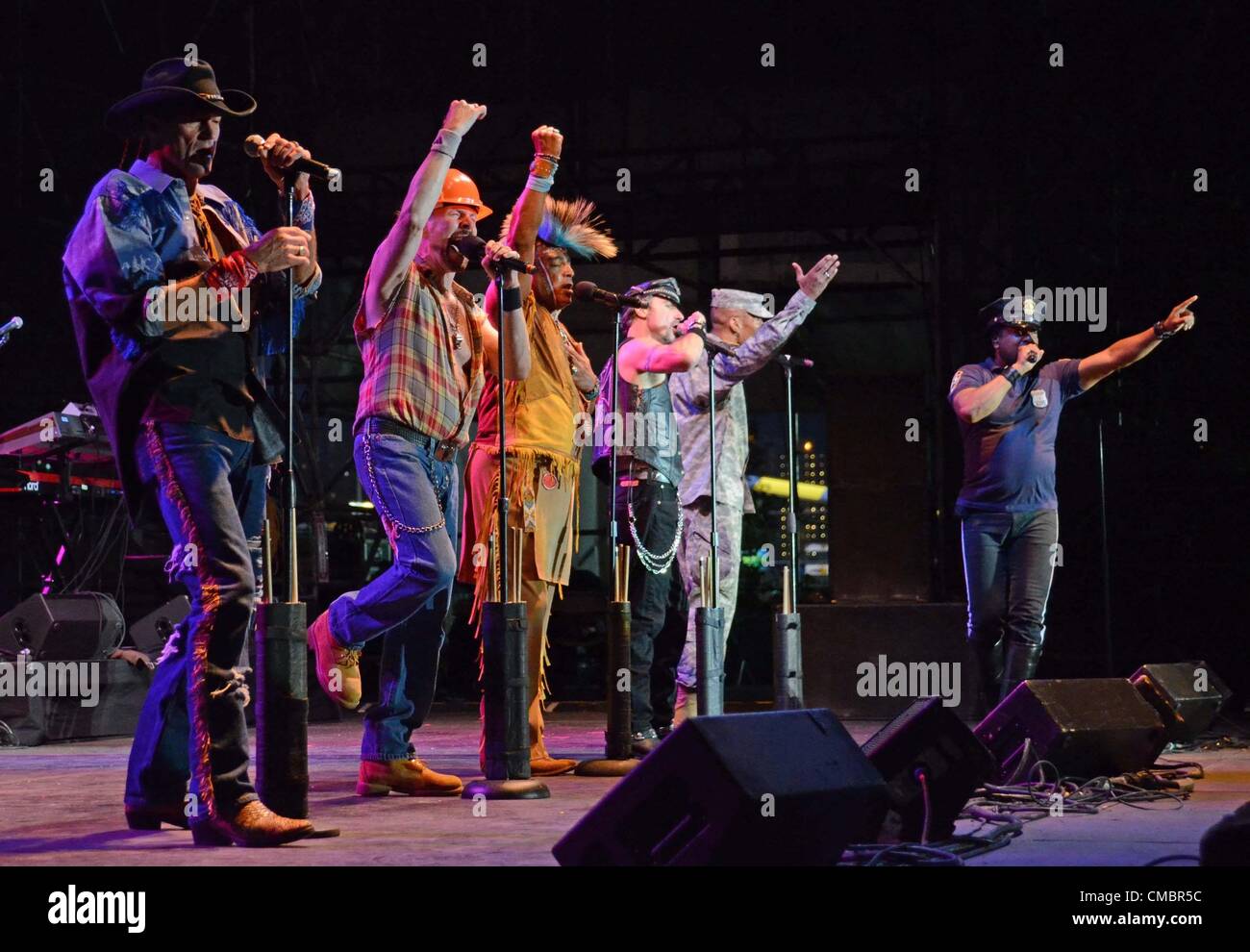 Village people eric anzalone seaside summer concert series hi-res stock ...