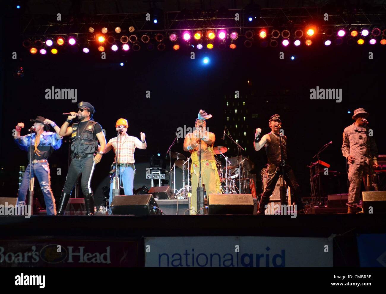 New York, USA. Village People, Jeff Olson, Alex Briley, Eric Anzalone ...