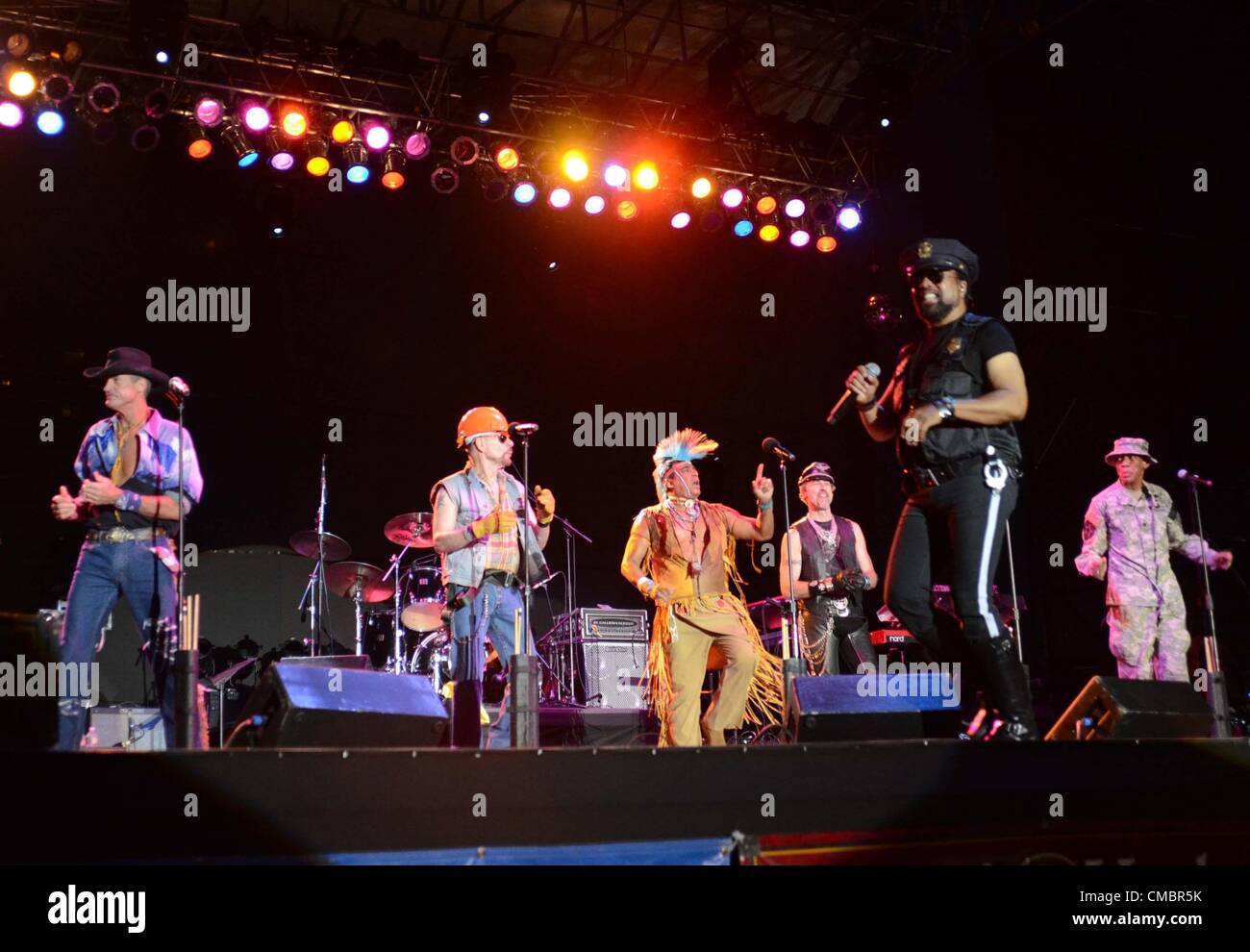 Village people eric anzalone seaside summer concert series hi-res stock ...