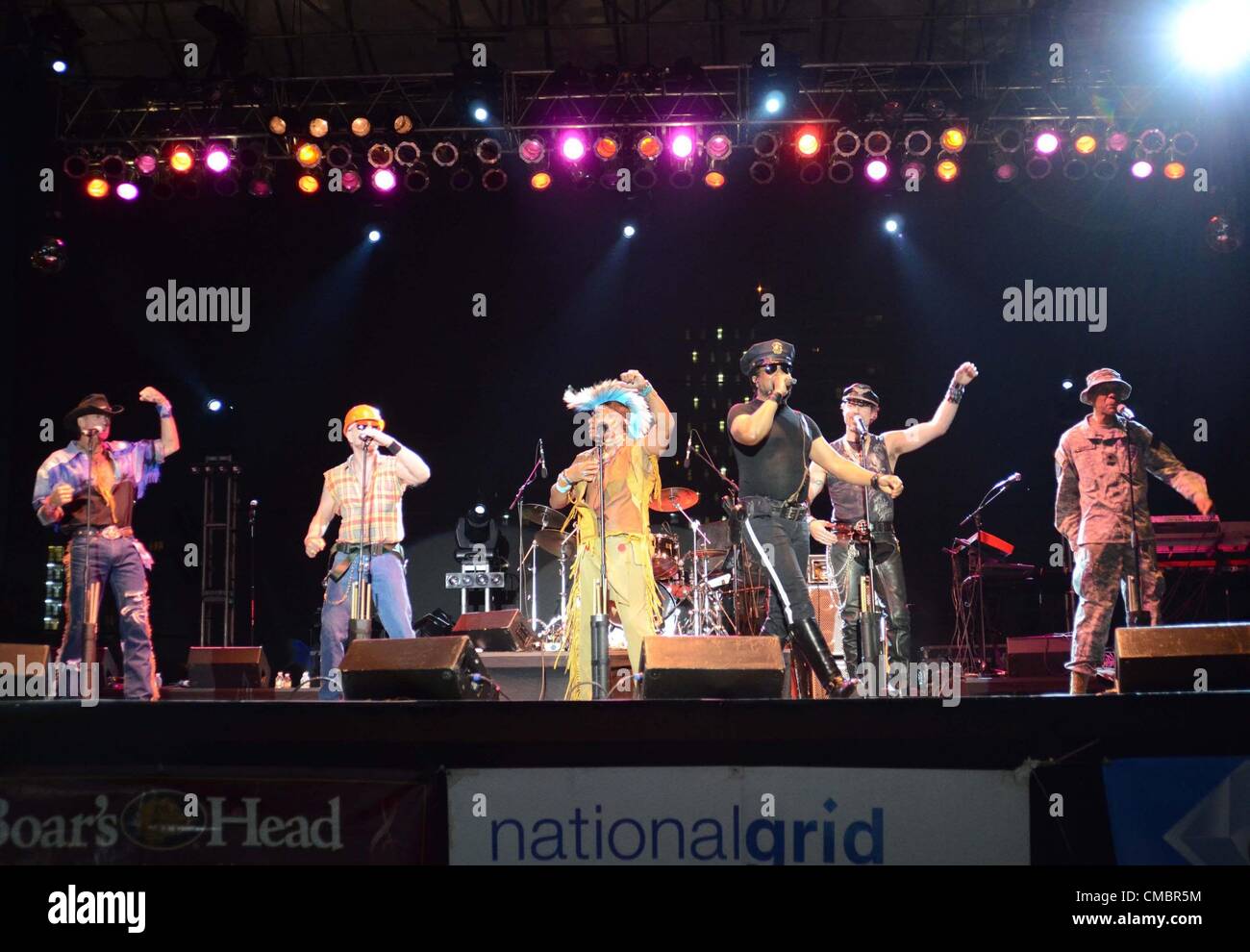 Village people eric anzalone seaside summer concert series hi-res stock ...