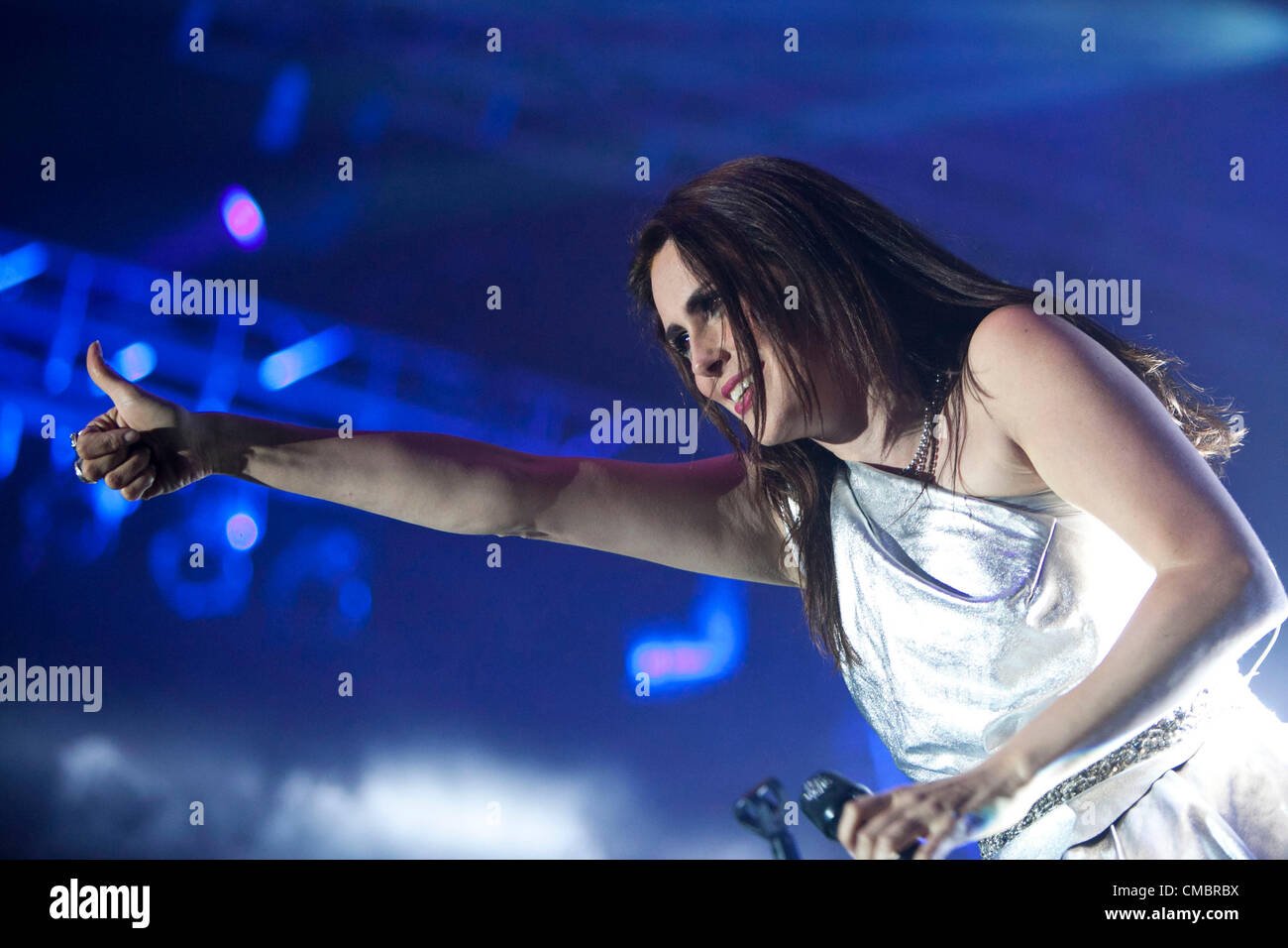 Singer Sharon Janny den Adel of the Dutch group Within Temptation ...