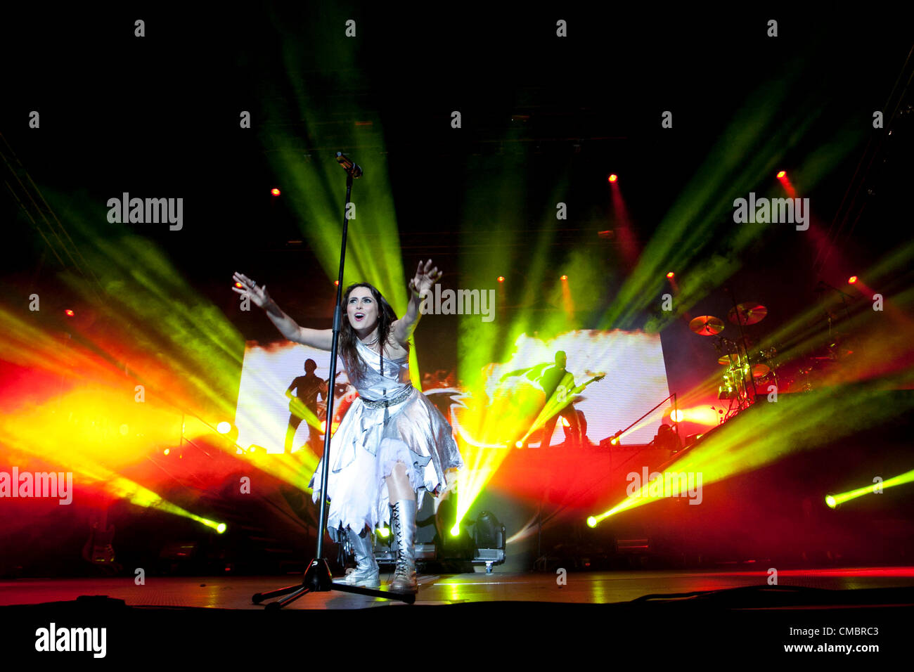 Singer Sharon Janny den Adel of the Dutch group Within Temptation ...