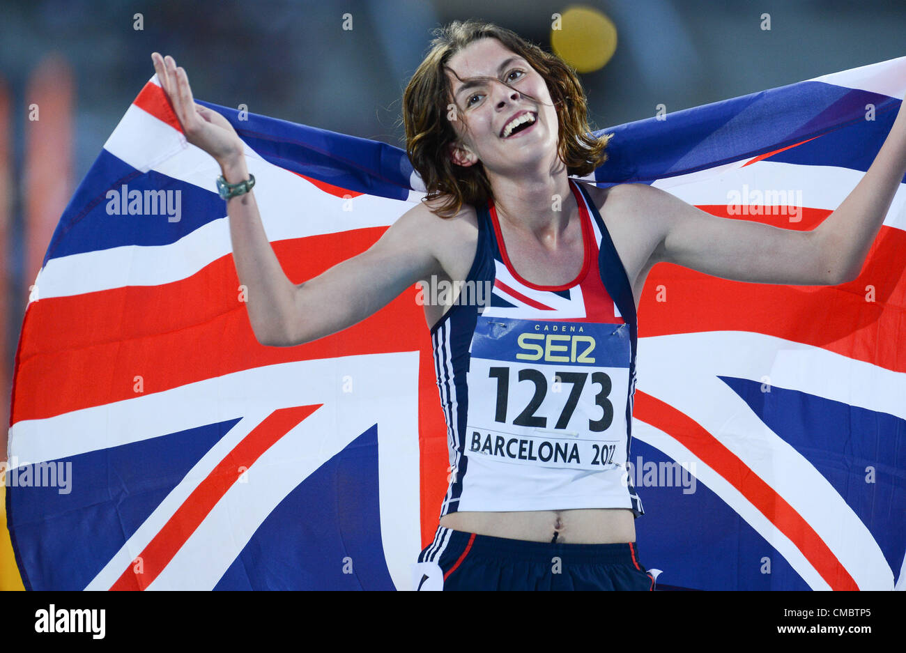 BARCELONA, Spain: Thursday 12 July 2012, Jessica Judd of Great Britain ...