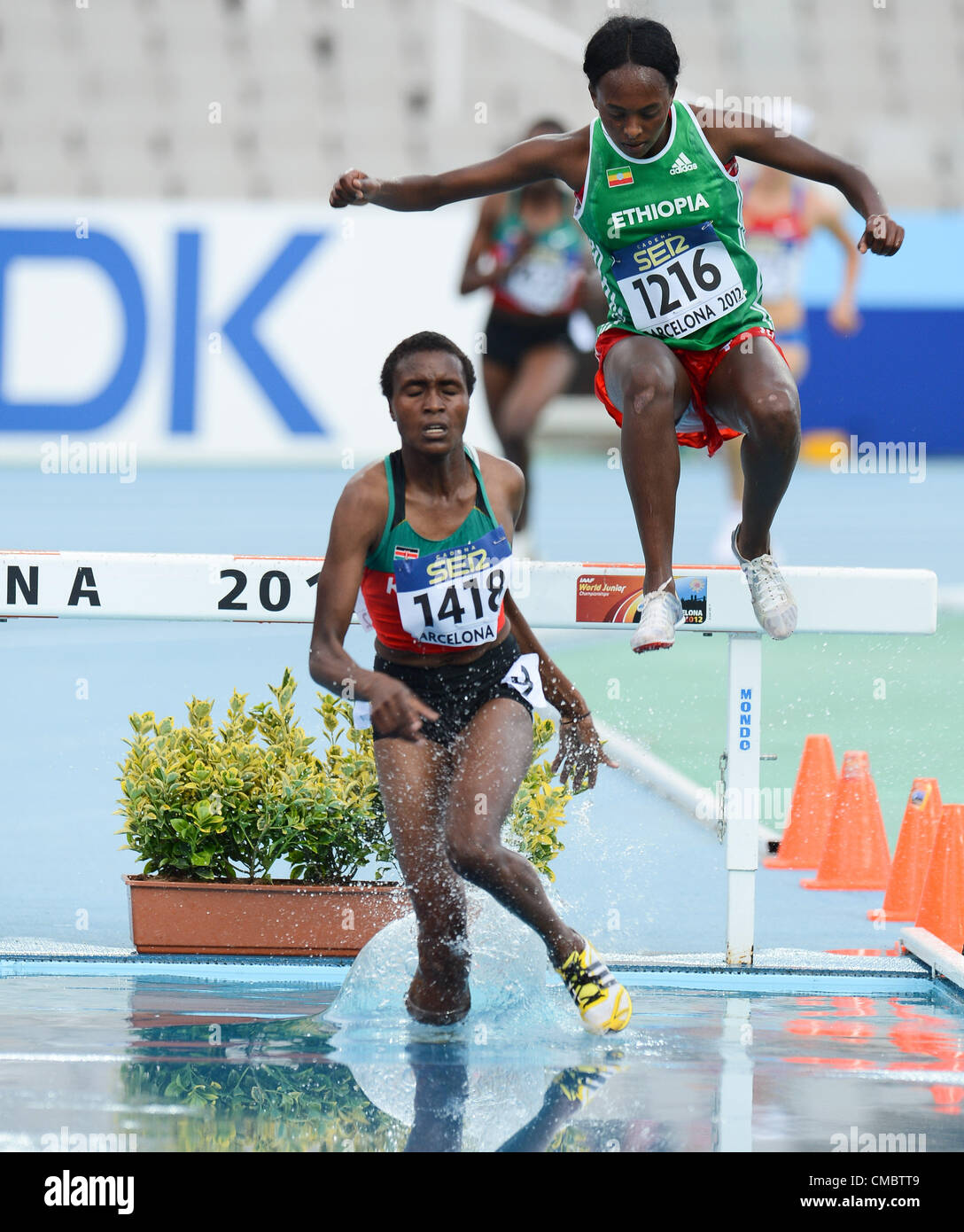 BARCELONA, Spain: Thursday 12 July 2012, Daisy Jepkemei (1418) of Kenya ...