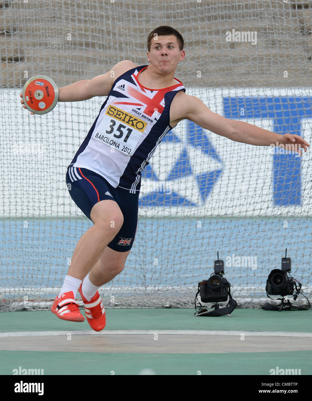 BARCELONA, Spain: Thursday 12 July 2012, Nicholas Percy (351) of Great ...