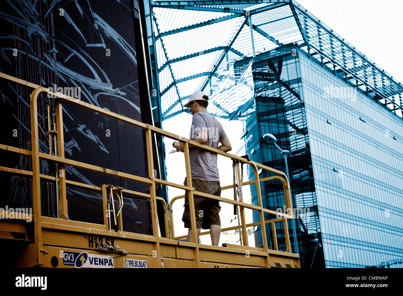 BOLOGNA, ITALY - JUL 13: Daim [international street artist], performing ...
