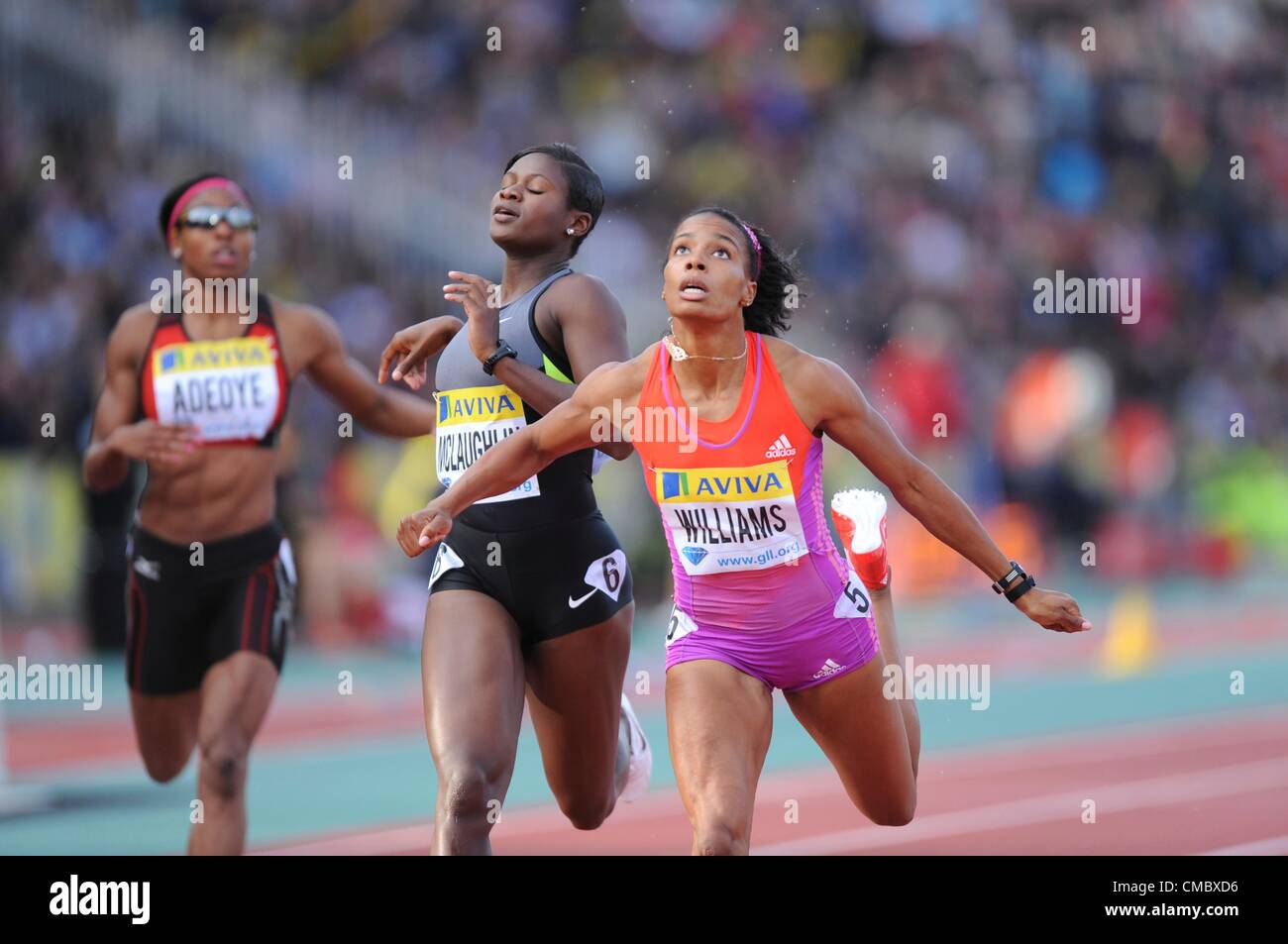 13.07.2012. Crystal Palace, London, ENGLAND. Womens 200m Final ...