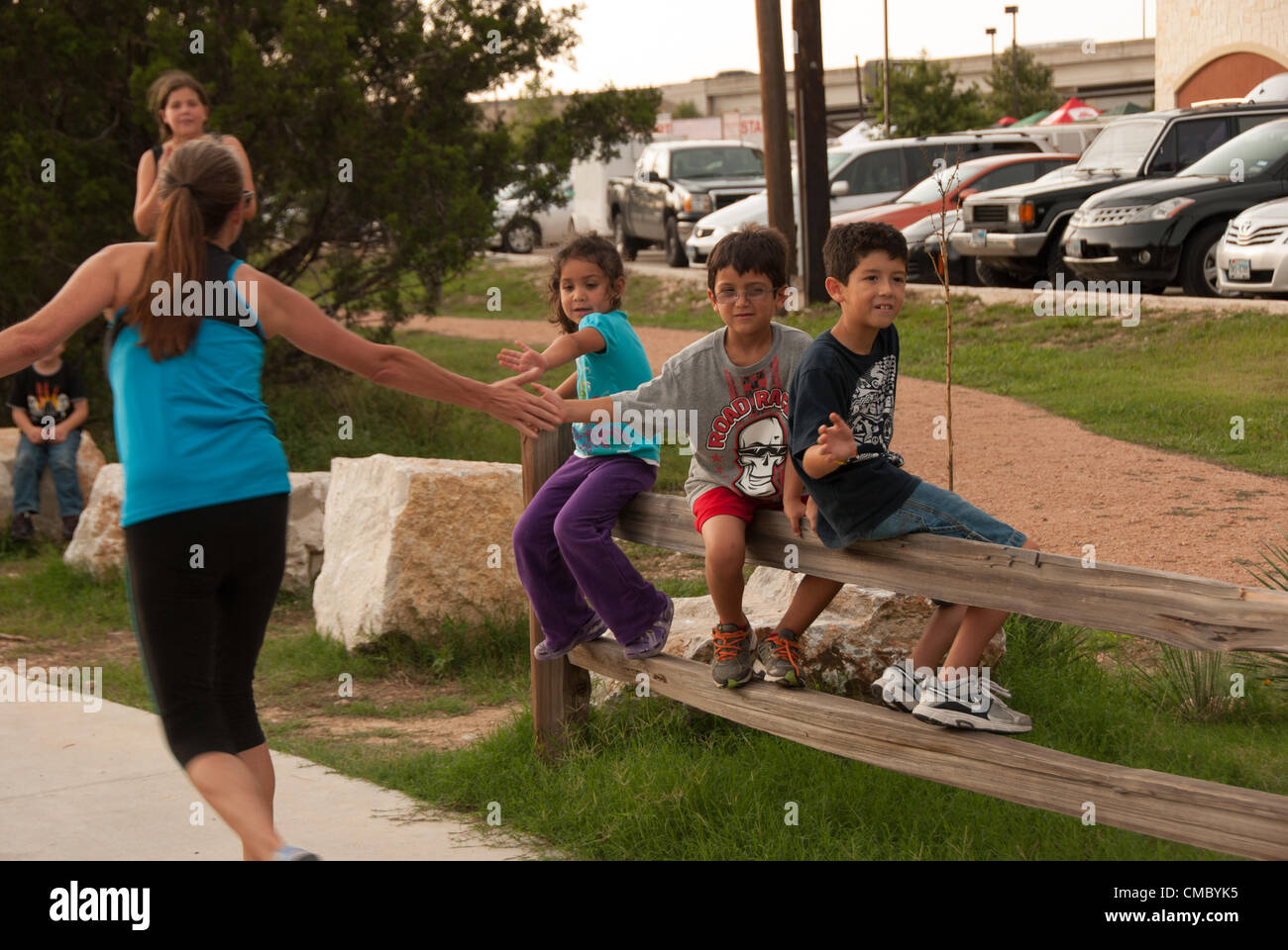 During the Alamo City Beer Challenge in San Antonio, Texas, children ...
