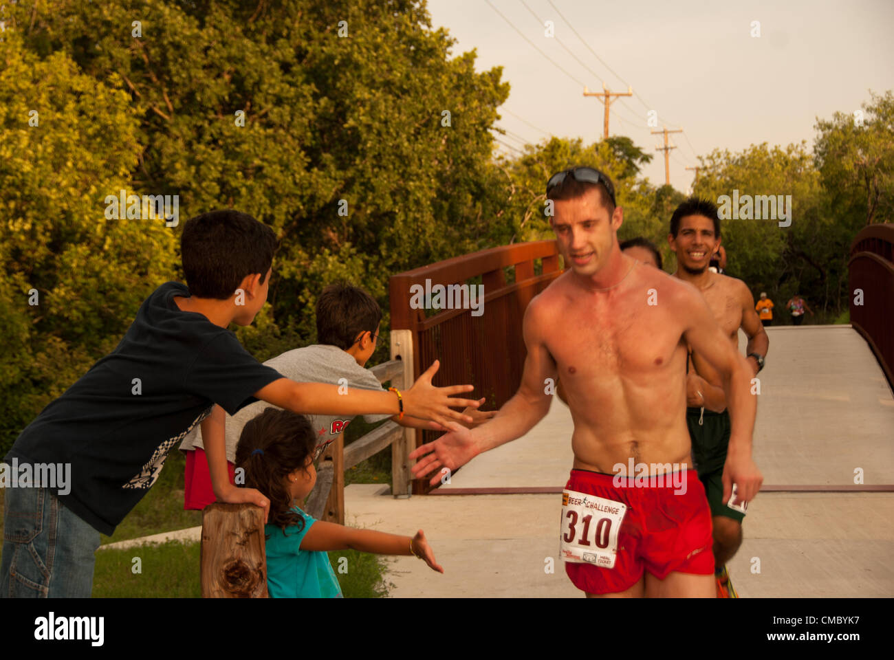 During the Alamo City Beer Challenge in San Antonio, Texas, children ...