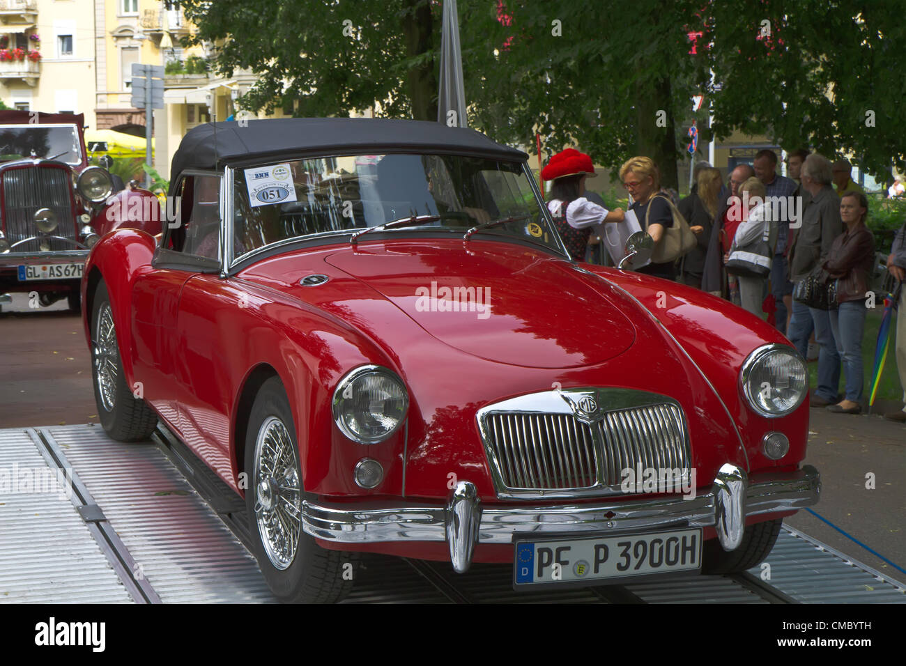 Baden-Baden - July 13, 2012: International Exhibition of old cars ...